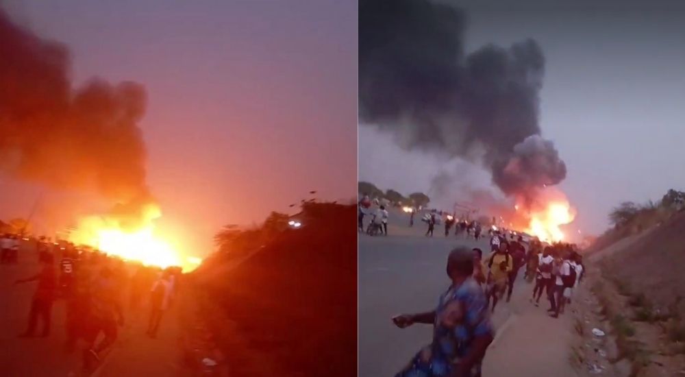 Tanker Explosion on Karu Bridge Sparks Inferno, Multiple Vehicles ...